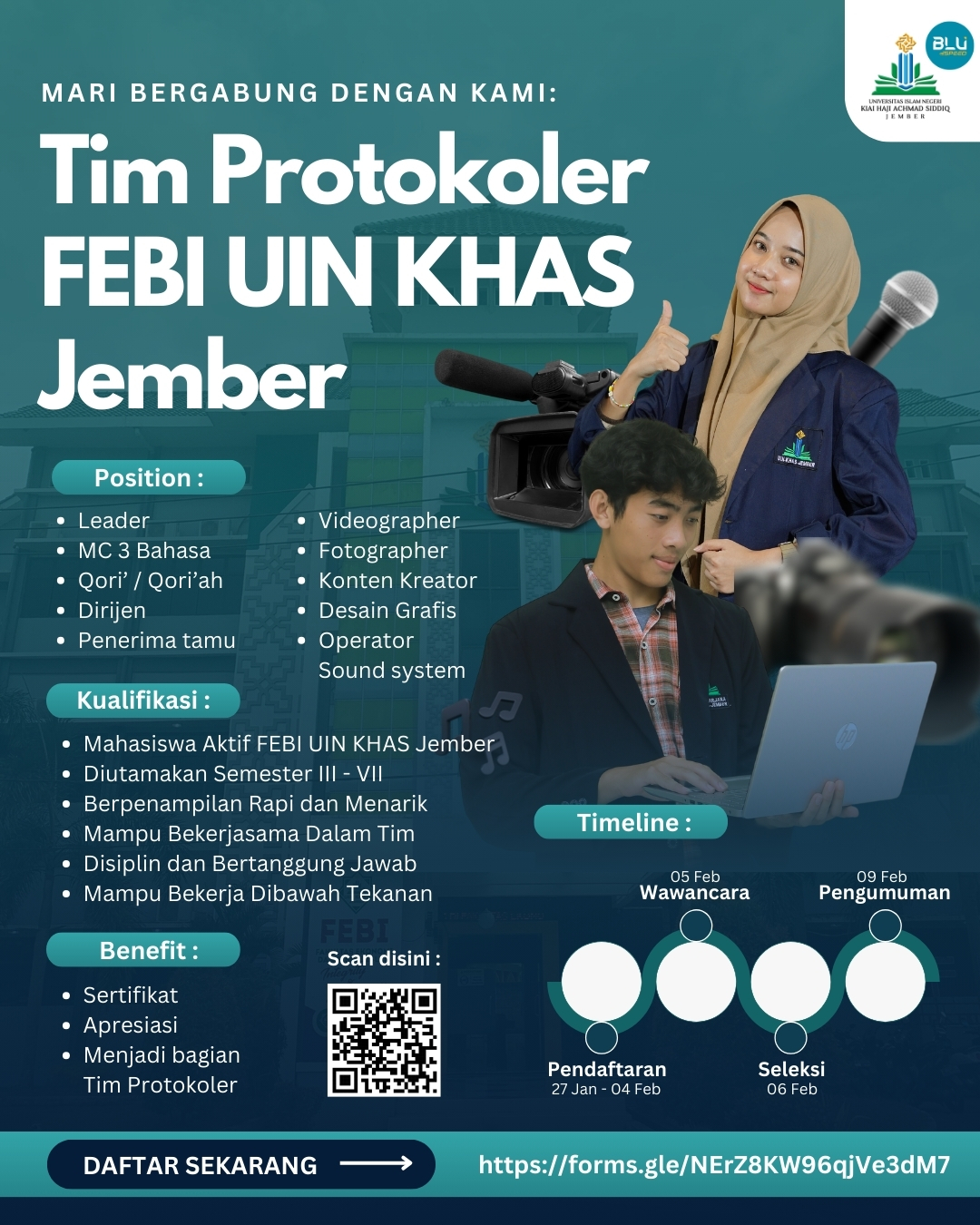 REKRUTMEN TIM PROTOKOLER FEBI UIN KHAS JEMBER | Fakultas Ekonomi dan ...